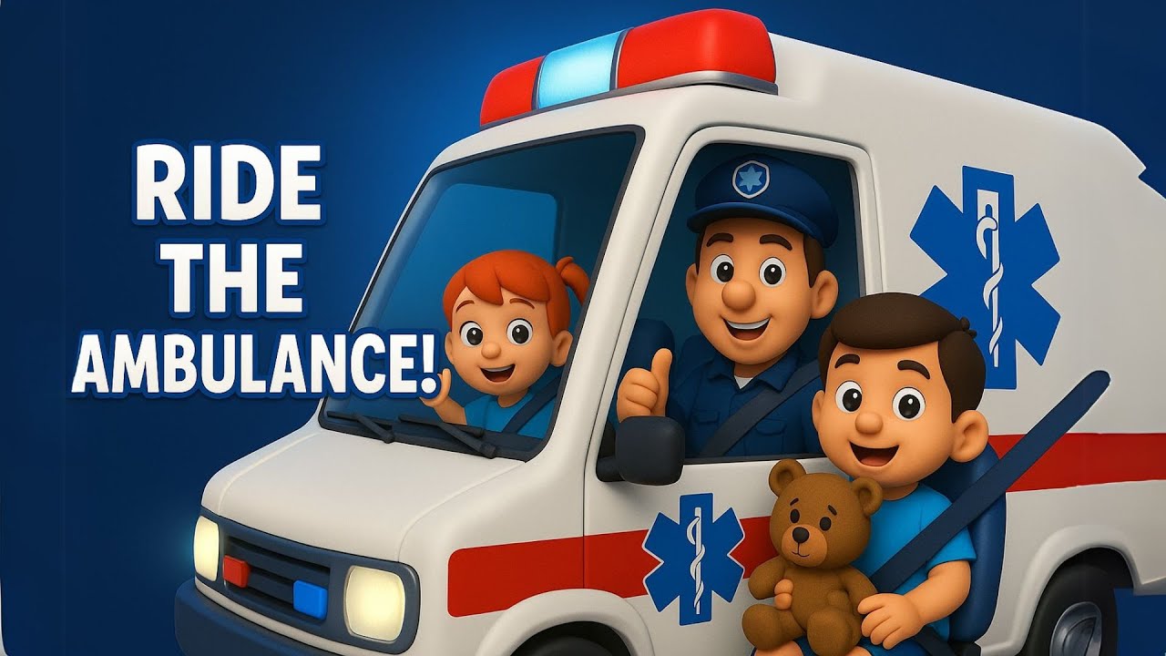 🚑 Ride the Ambulance! | Learn About Emergency Vehicles for Kids | Fun ...