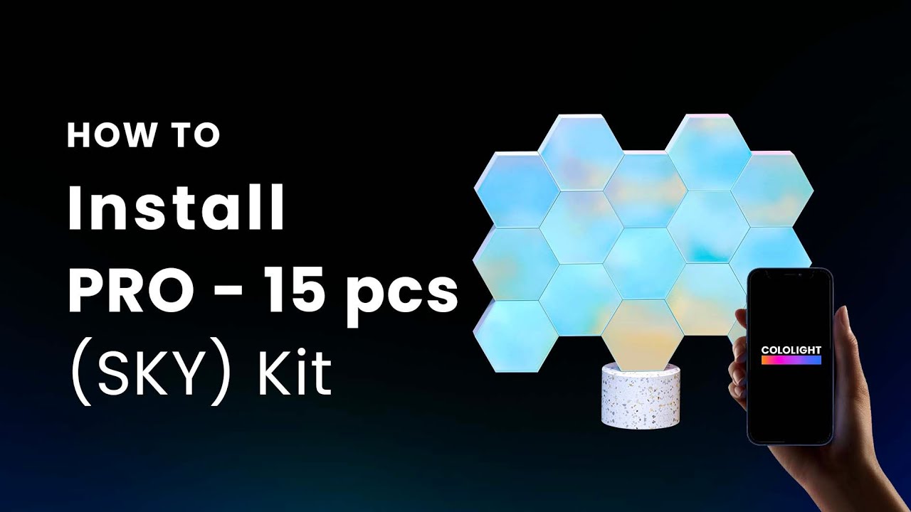 Installation Instruction | Cololight PRO 15 Pcs(SKY) Kit - YouTube