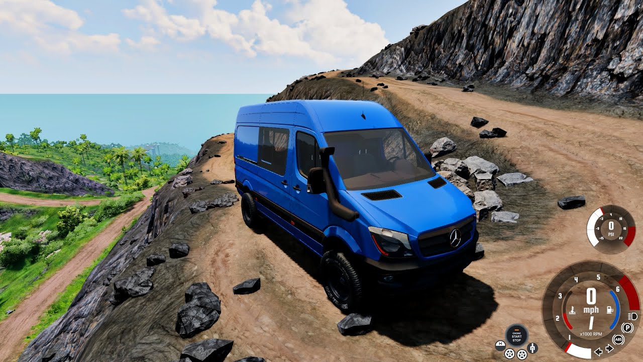 Mercedes Benz Sprinter Adventurous Drive | BeamNG.drive (Gamepad ...