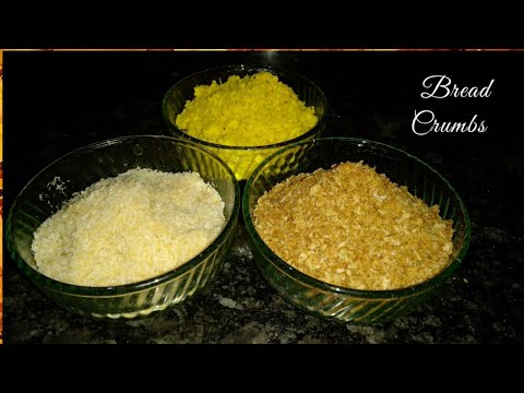 Homemade Bread Crumbs Recipe| 3 Easy and Different Types of Bread ...