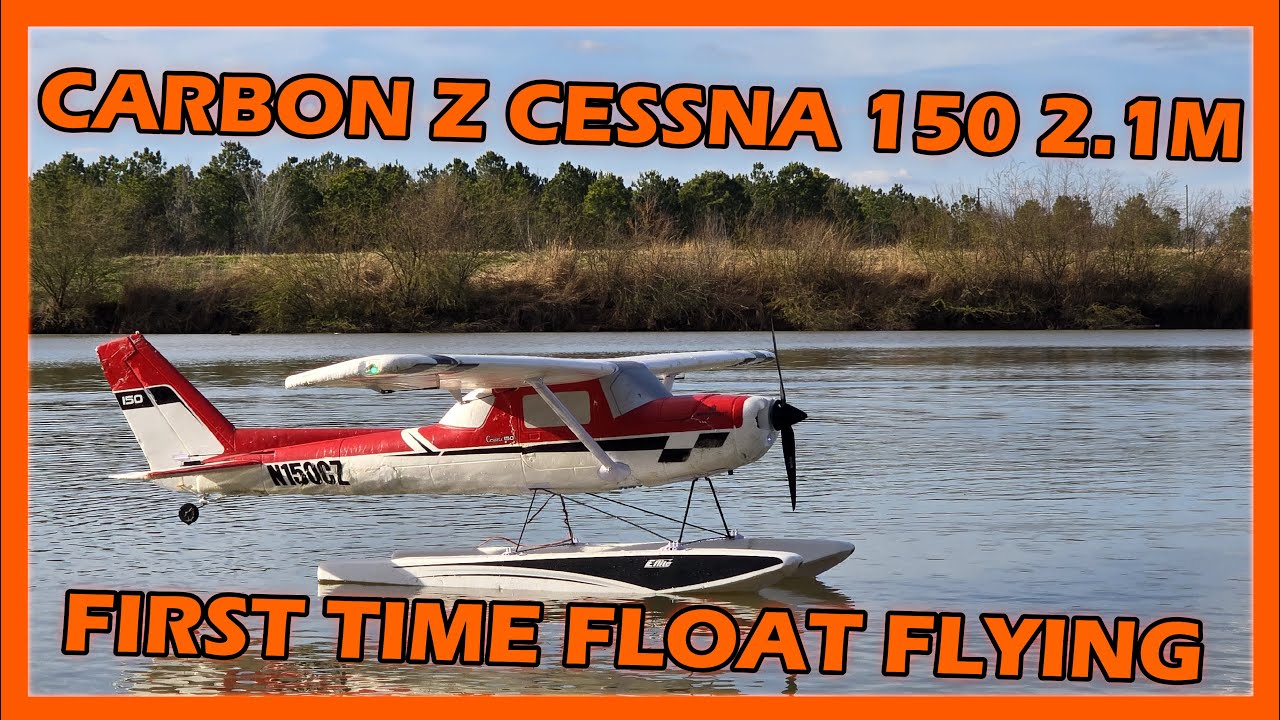 GIANT Carbon Z Cessna First Time Flying On Water .WATER FLOAT - YouTube