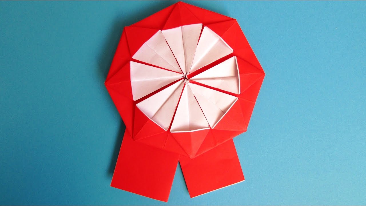 Origami : 🎖️🏅 Médaille 🥇🥈🥉 - YouTube