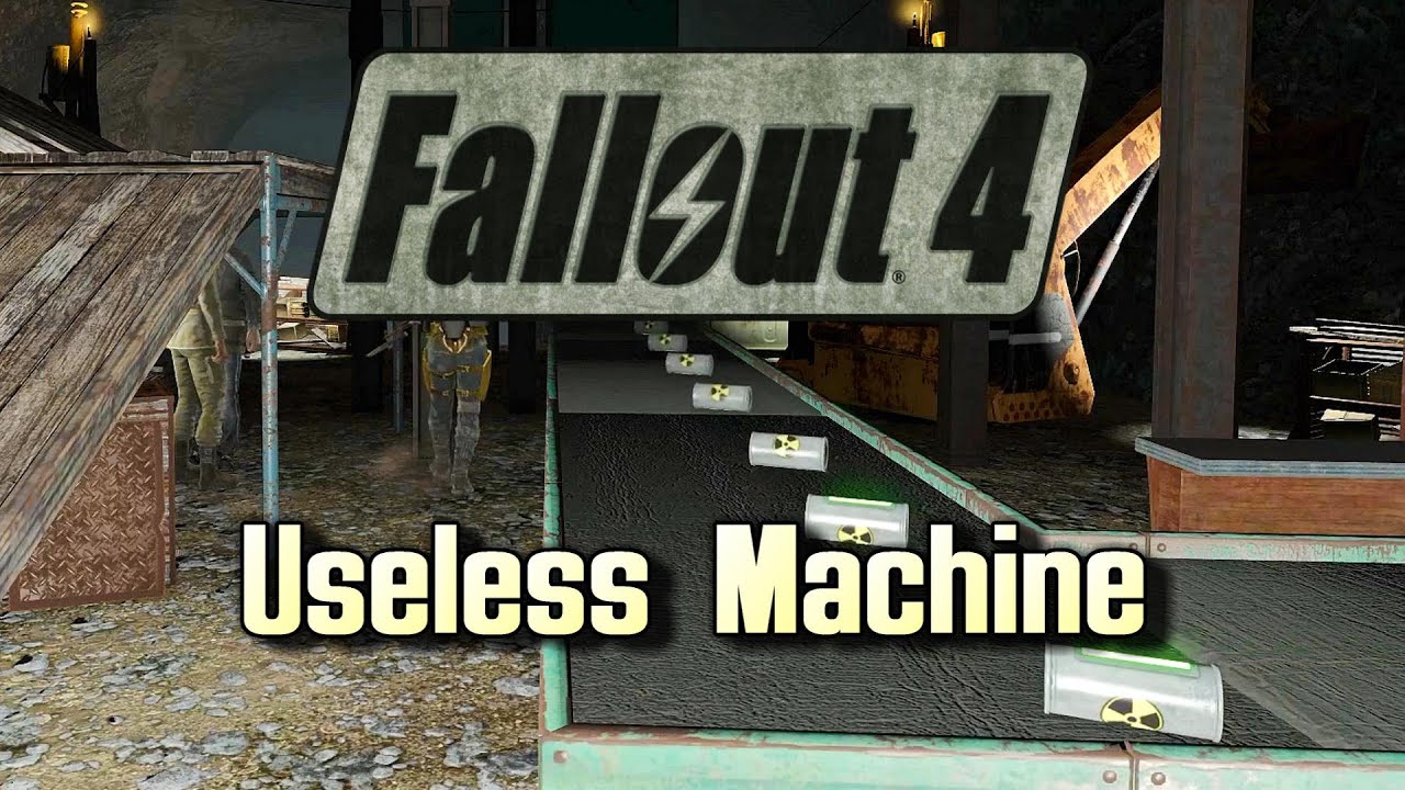 I Made A Useless Machine In Fallout 4 - Vault 88 Mining Town - YouTube