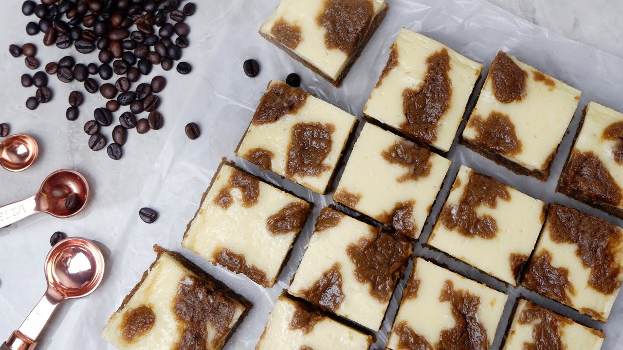 Coffee Cheesecake Bars - YouTube