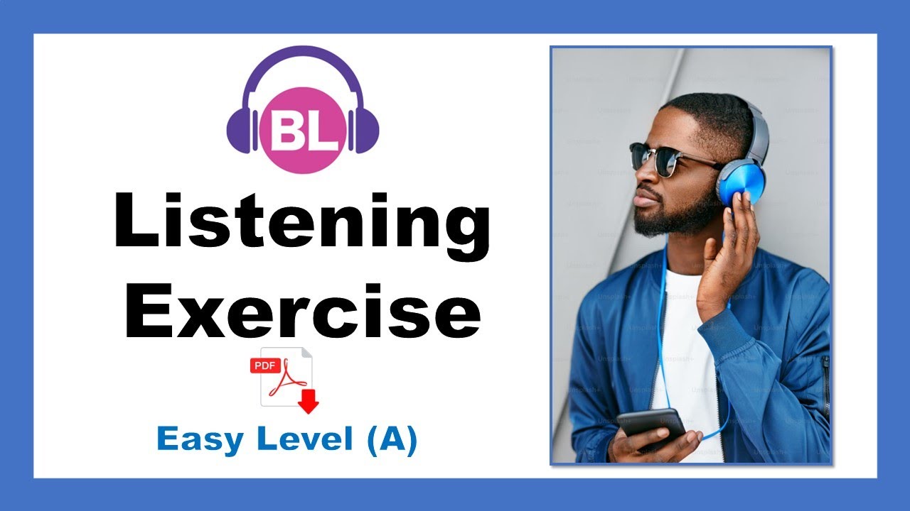 Listening Test - Level A (EASY) + PDF -multiple choice questions - Easy ...