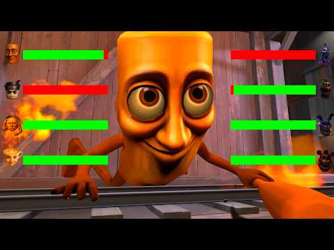 [SFM FNaF] Italian Brainrot vs FNAF Corrupted WITH Healthbars