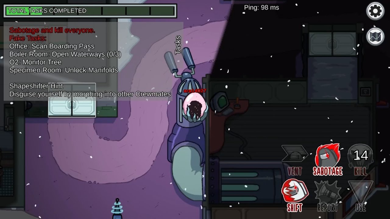Amazing shapeshifter game in Among Us... - YouTube