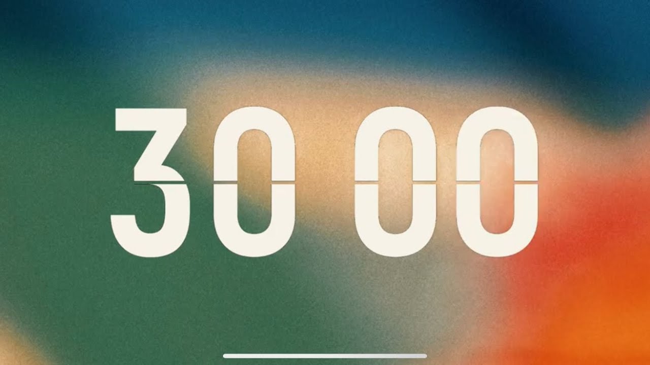 30 minutes Countdown Timer 🪷 Flip Clock with Simple Beeps 🔔 - YouTube