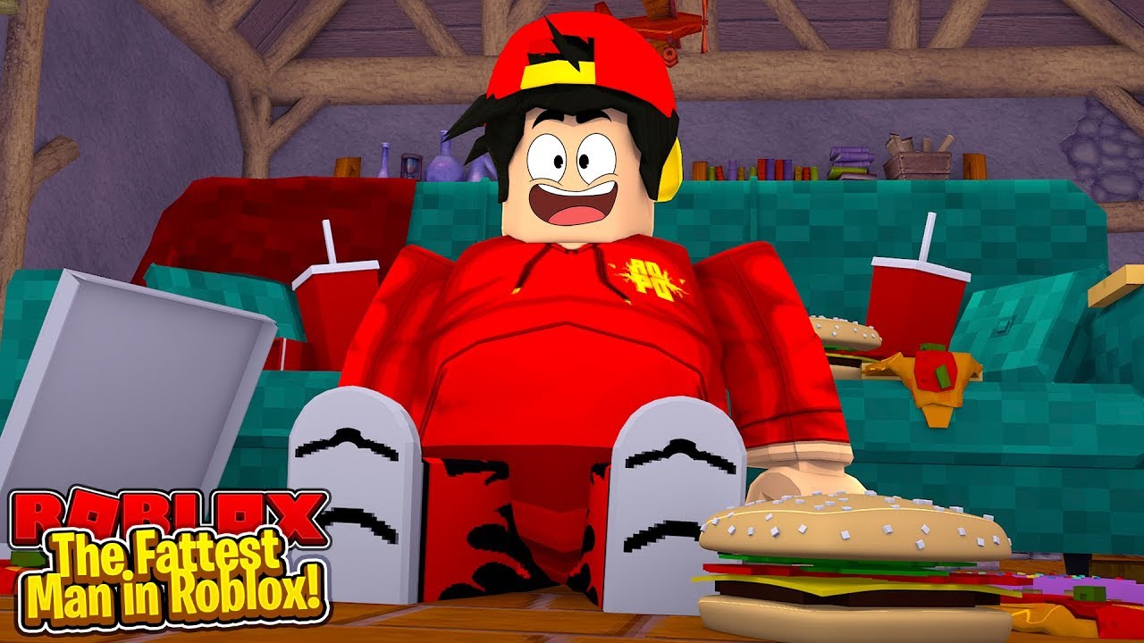 ROBLOX - BECOMING THE FATTEST MAN IN ROBLOX!! - YouTube
