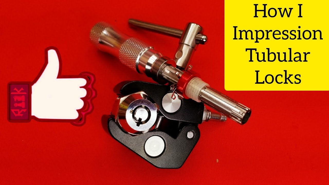 How I impression a tubular lock, with 2 camera angles. - YouTube