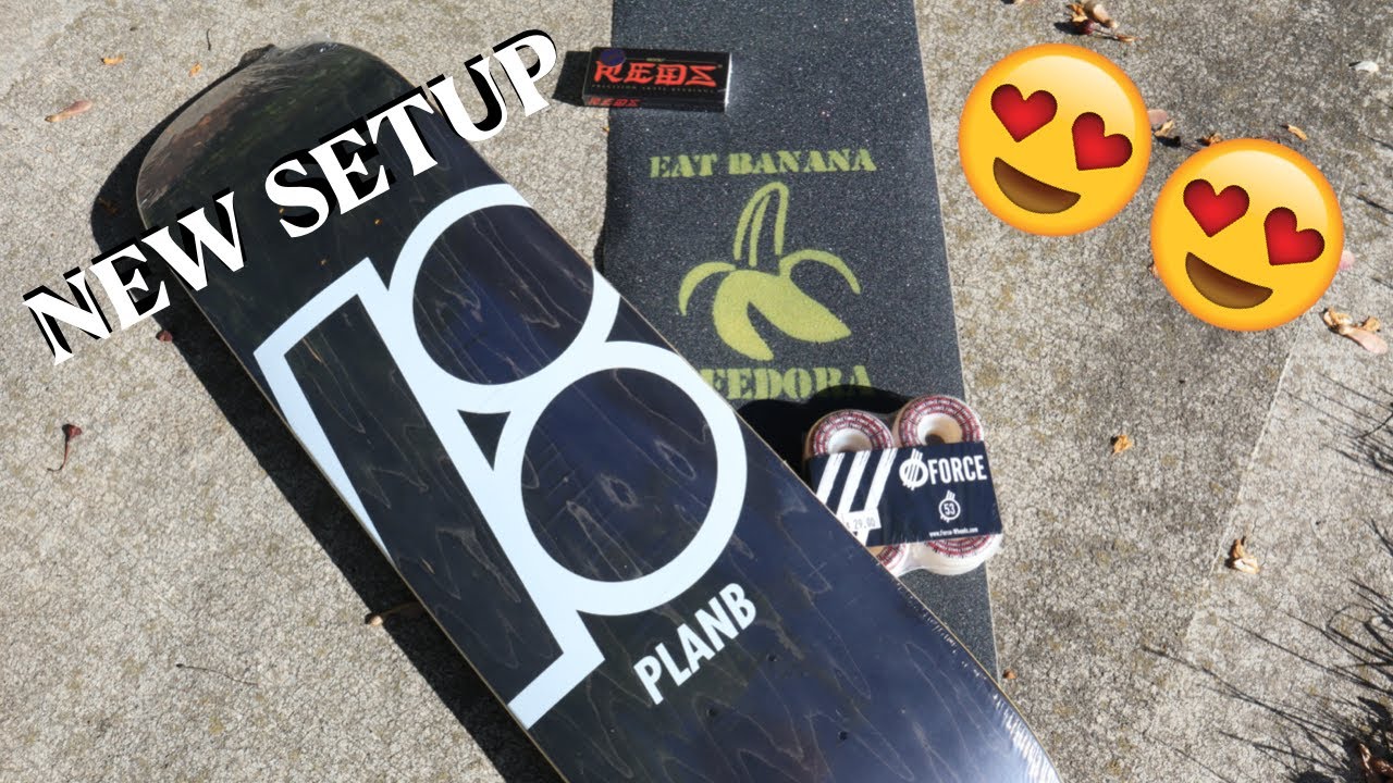 NEW PLAN B SKATEBOARD SETUP - YouTube
