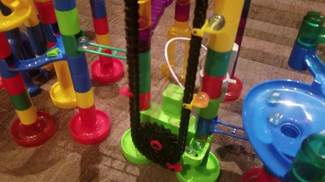 Marble genius with 2 elevators - YouTube