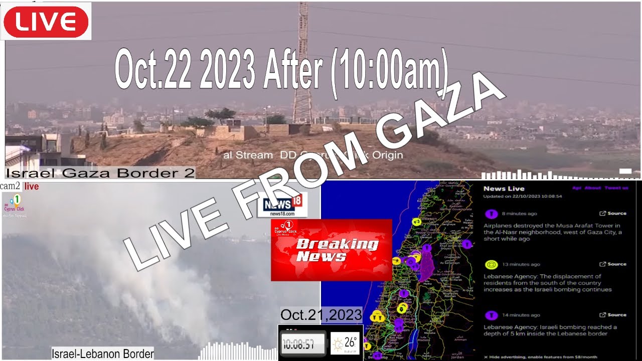 GAZA LIVE : Palestine, GAZA | Multi-cams |Stream #42 - YouTube