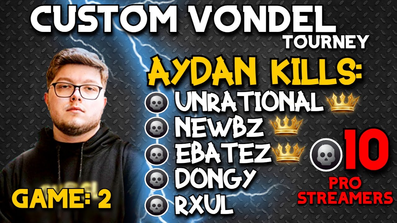 *NEW* WARZONE 2.0 Aydan Kills 10 Pro Streamers! / Custom Vondel Tourney ...