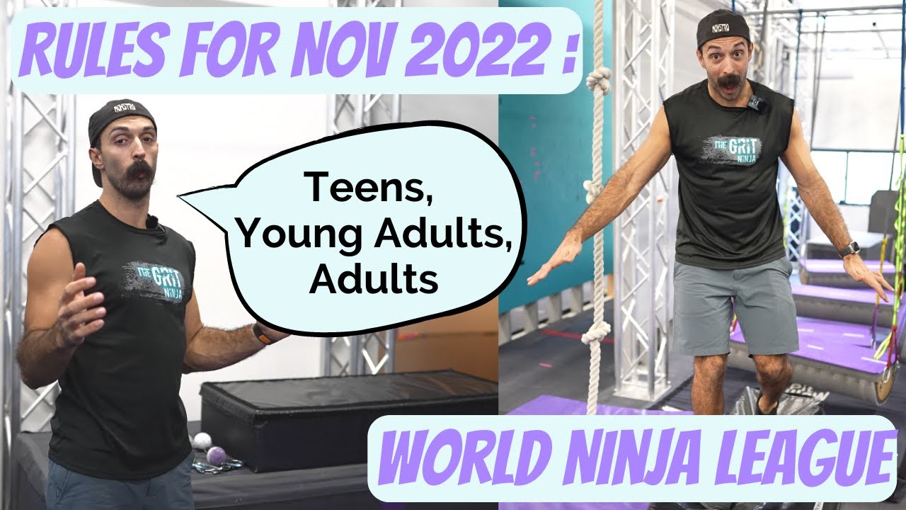 World Ninja Leauge Rules: Teens, Young Adults, Adults Divisions - YouTube