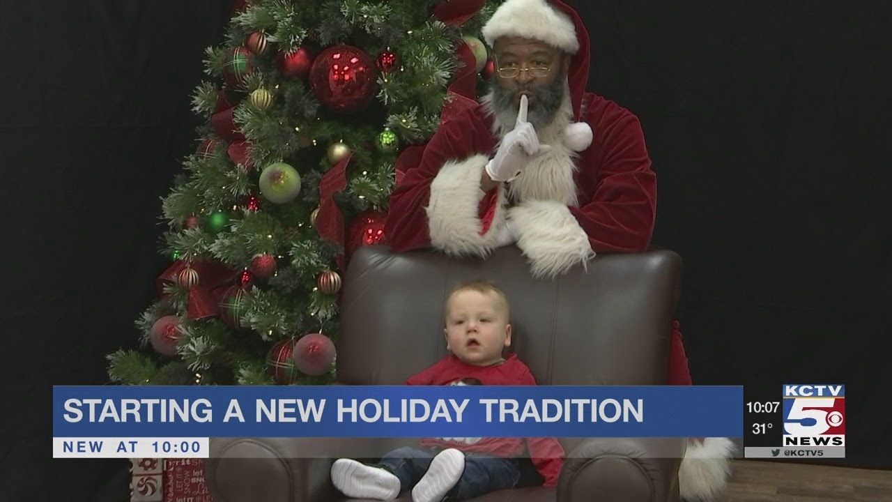 Local photography studio diversifies Santa line-up - YouTube