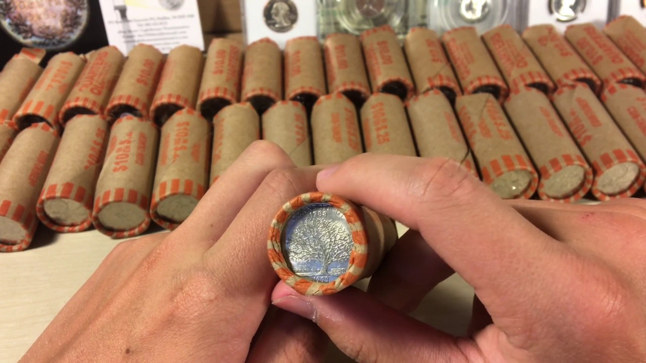 OLD SILVER! -Coin Roll Hunting Quarters- - YouTube