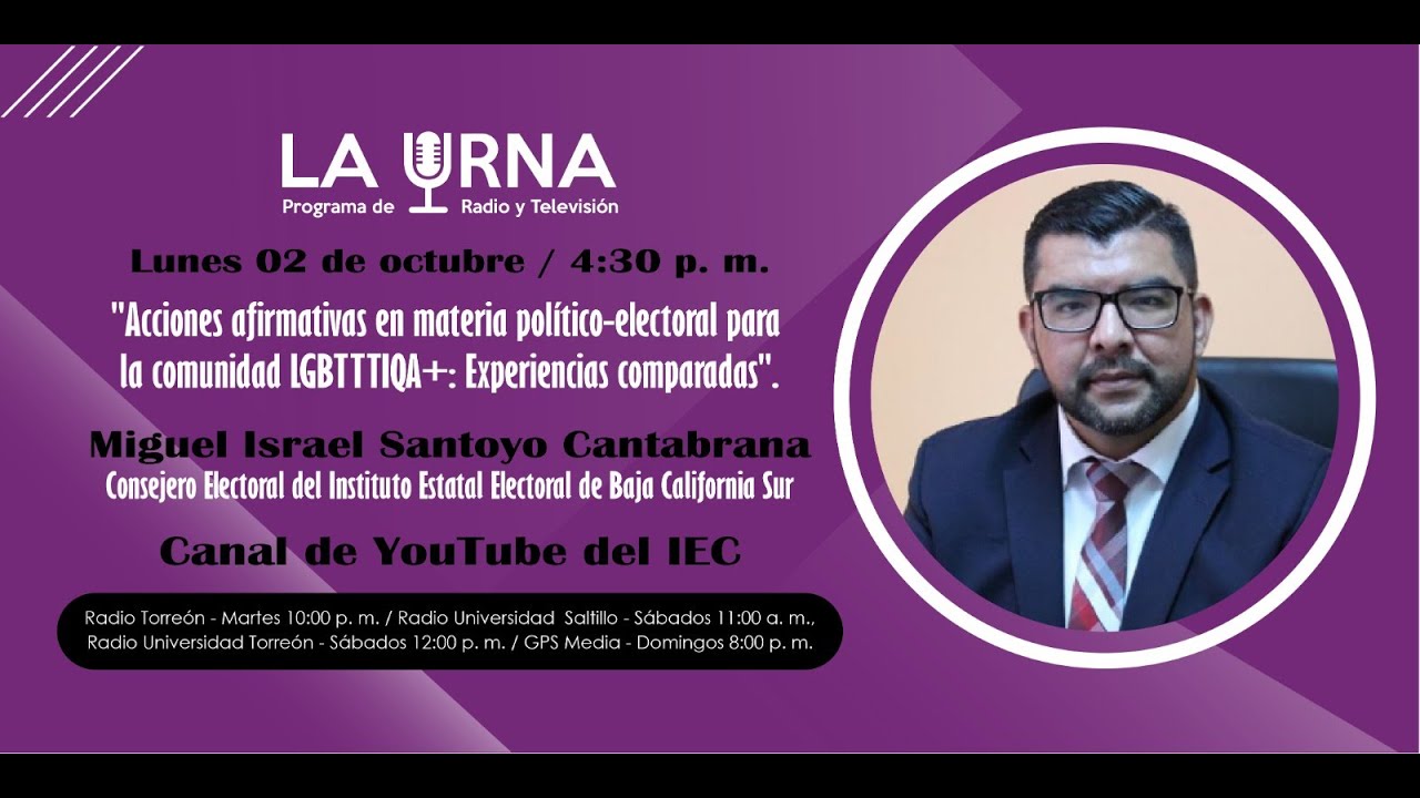 La Urna, programa de Radio y Televisión del IEC. Octubre 2 de 2023 ...
