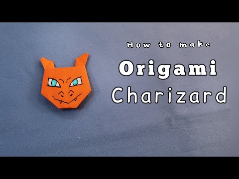 Very Easy Origami Charizard | Pokémon | Paper Crafts #origami #pokemon #charizard
