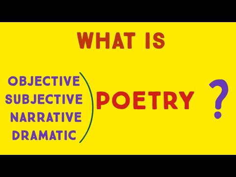 what is subjective objective narrative dramatic poetry/types of poetry ...