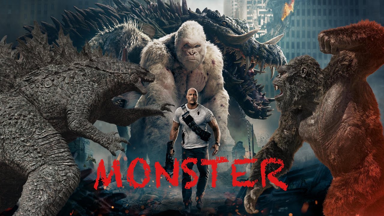 GODZILLA VS KONG VS RAMPAGE (Amv) || MONSTER - YouTube