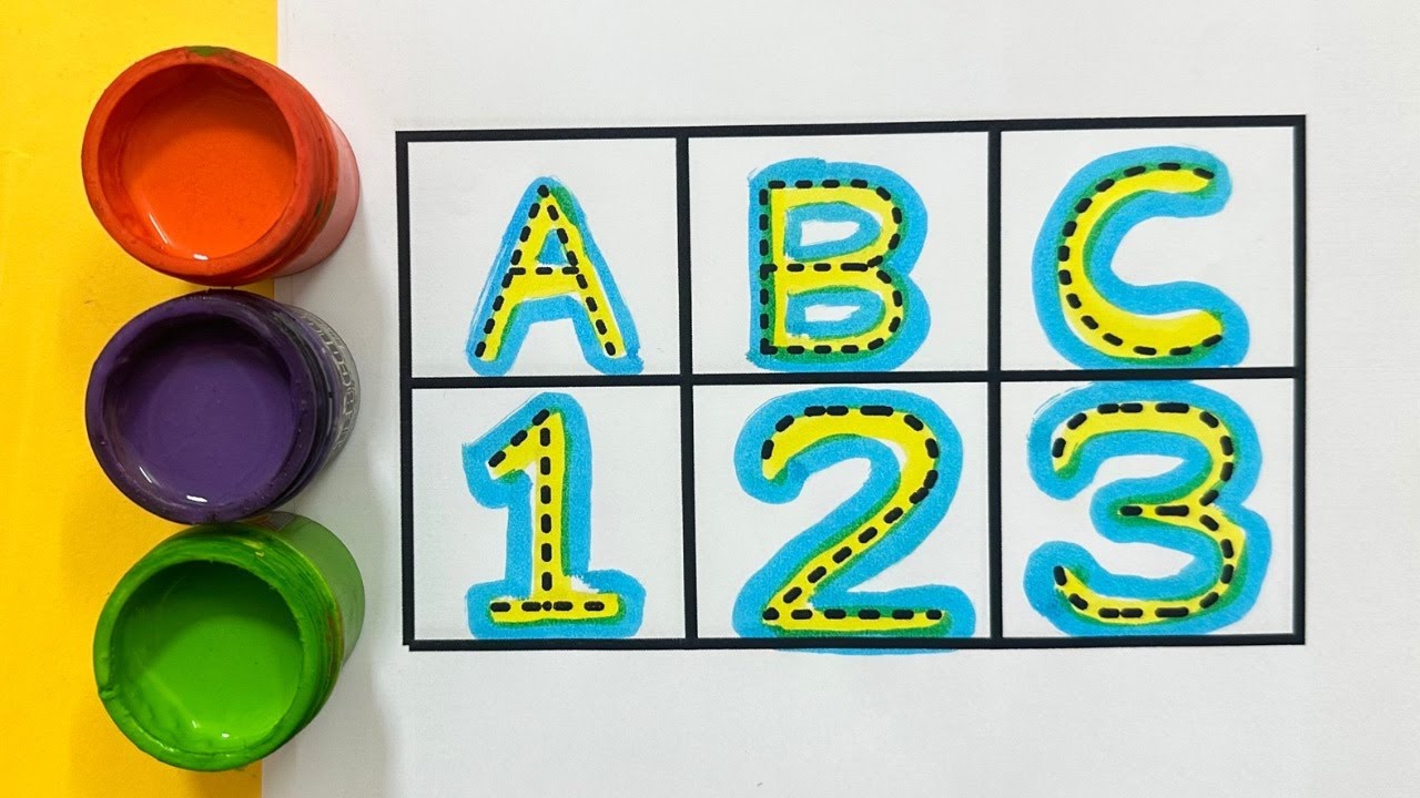Learn ABC Alphabet . Learn to write ABC & 123 For Preschool . 123 ...