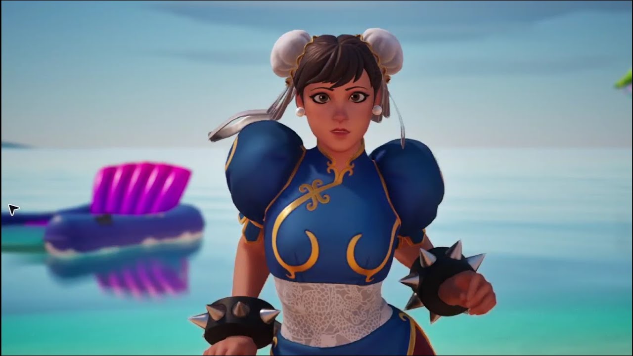 Chun Li skin fortnite emotes - YouTube