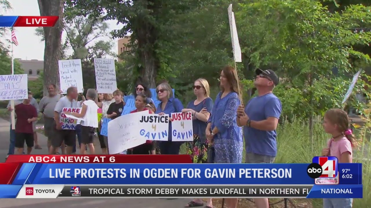 Utahns protest for 12-year-old Utah boy - YouTube