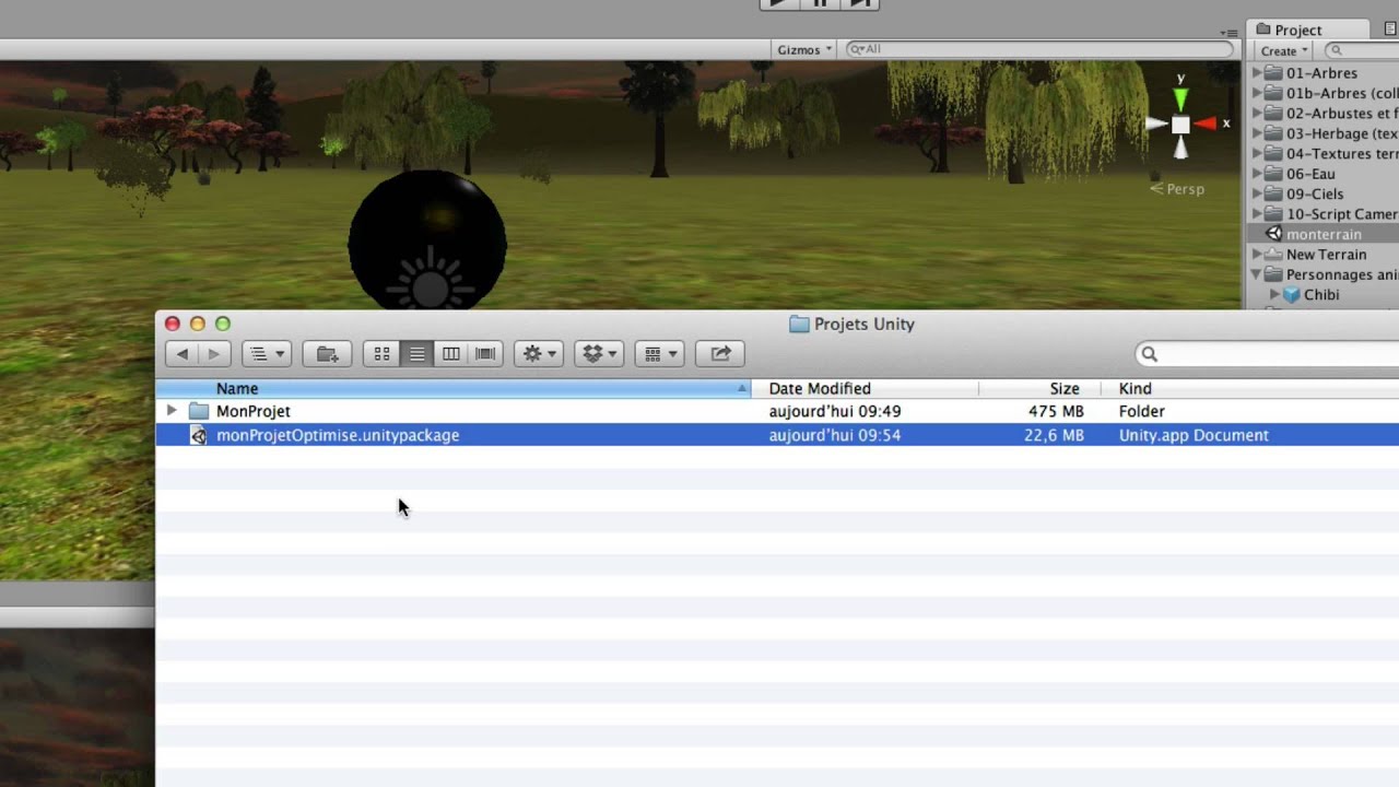 Optimisation de la taille d'un projet Unity - YouTube