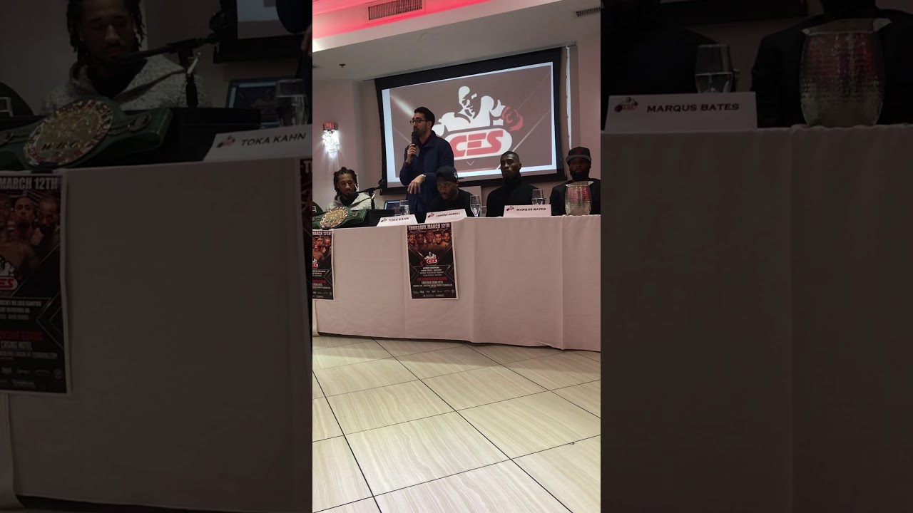 Michael Parente at CES Boxing Press Conference - YouTube