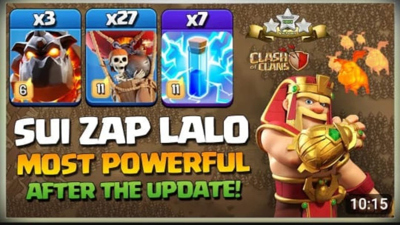 TH15 LEGEND ATTACK,ZAP LALOON,COC - YouTube