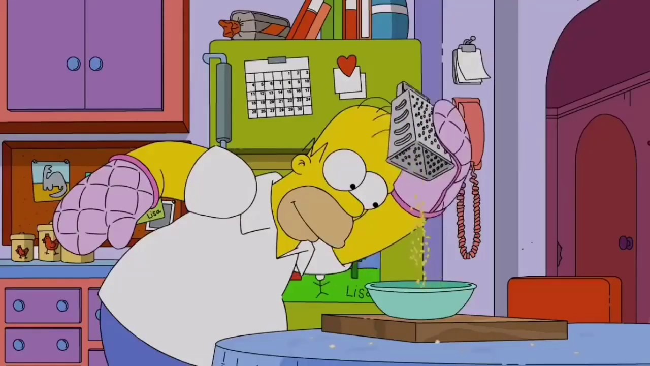 HOMERO COCINANDOSE A SI MISMO -escena HD- - YouTube