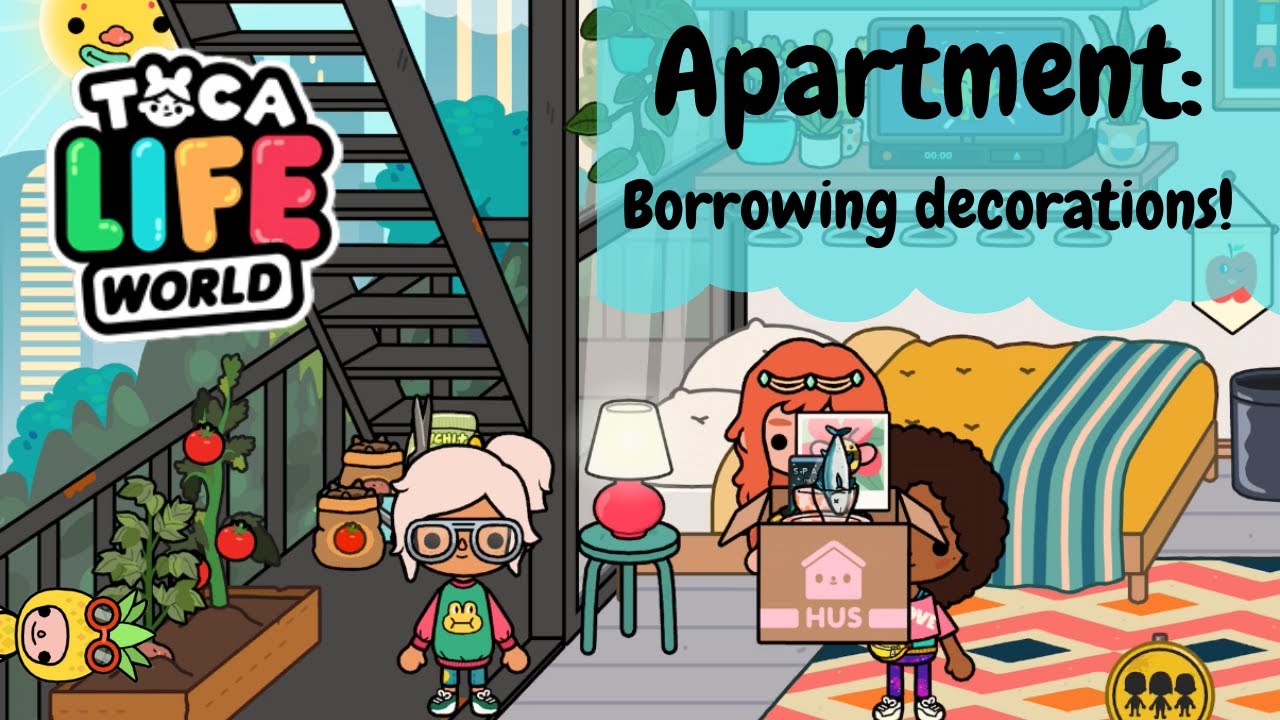 Neighbors helping me decorate my chic new apartment | Playing Toca Life ...