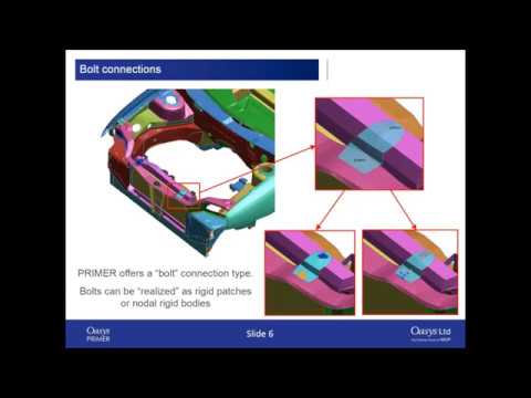 Oasys PRIMER_ Connections – Bolt and Adhesive Modelling - YouTube