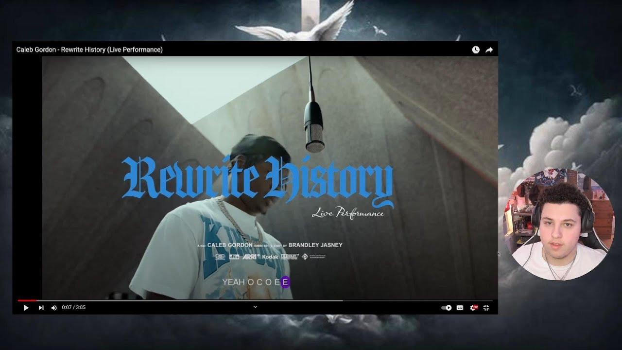 Caleb Gordon - Rewrite History (Live Performance) |REACTION - Christian ...