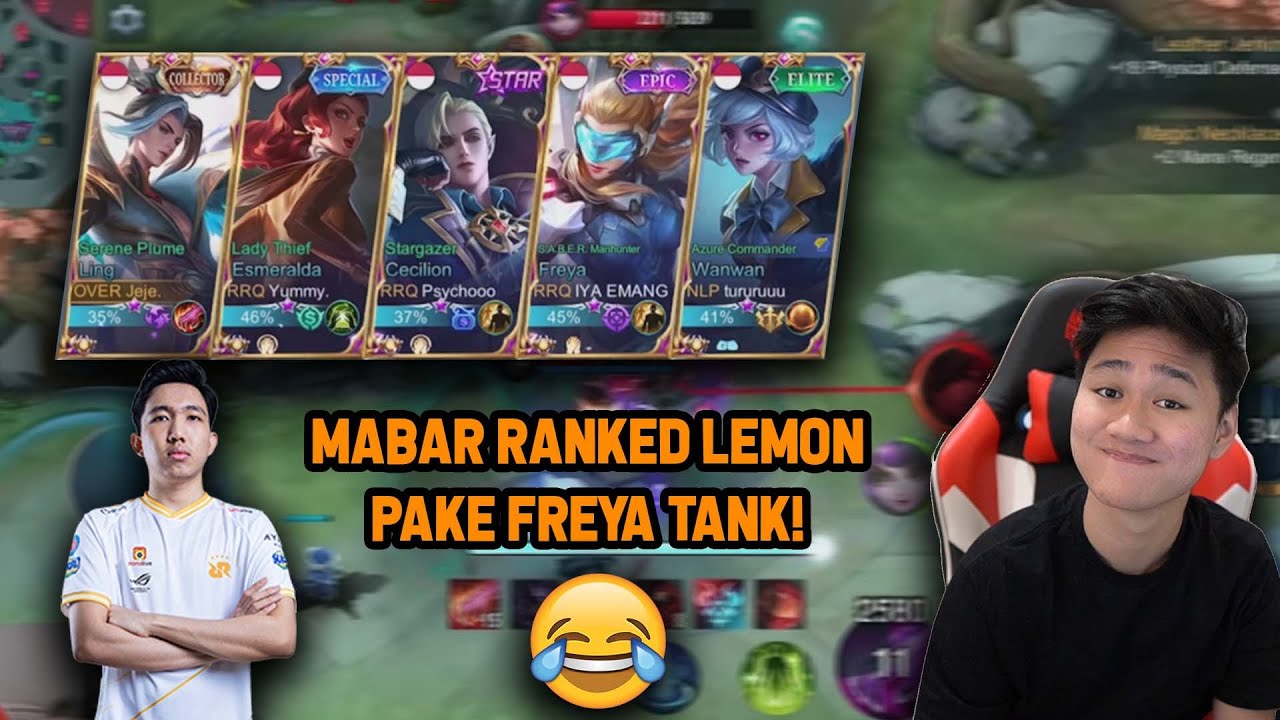 RANKED BARENG LEMON + RRQ HOSHI, LEMON PAKE FREYA TANK ! WKWKW - Mobile ...