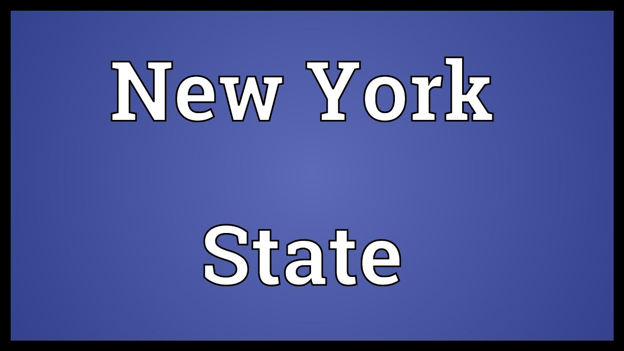 New York State Meaning - YouTube