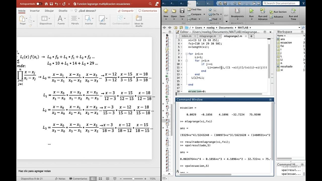 Programa Interpolación de lagrange - YouTube