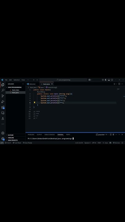 print stars in java language || how to print stars in java language - YouTube