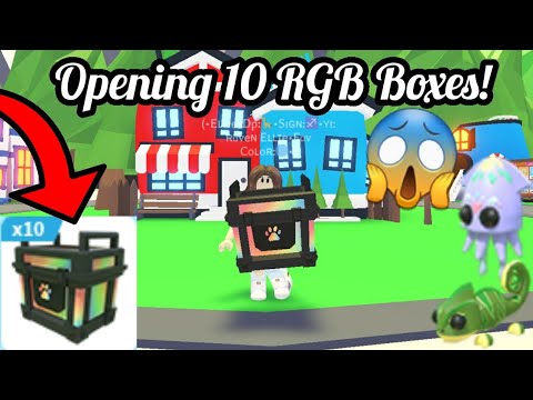 Opening 10 RGB Boxes! (Adopt Me!) | Roblox - YouTube