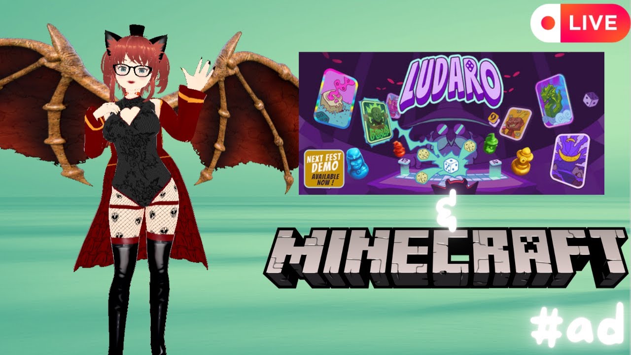 [EN]Vtuber| ~* LUDARO & MINECRAFT *~ | #ad #sponsored !merch !socials !vtuber - YouTube
