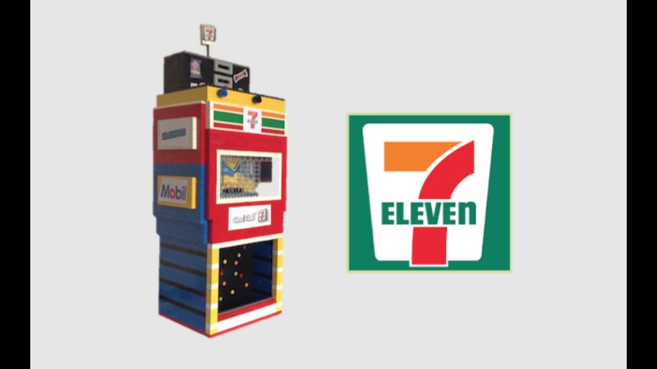Lego 7 Eleven Vending Machine | Chips and Chocolate Bars - YouTube