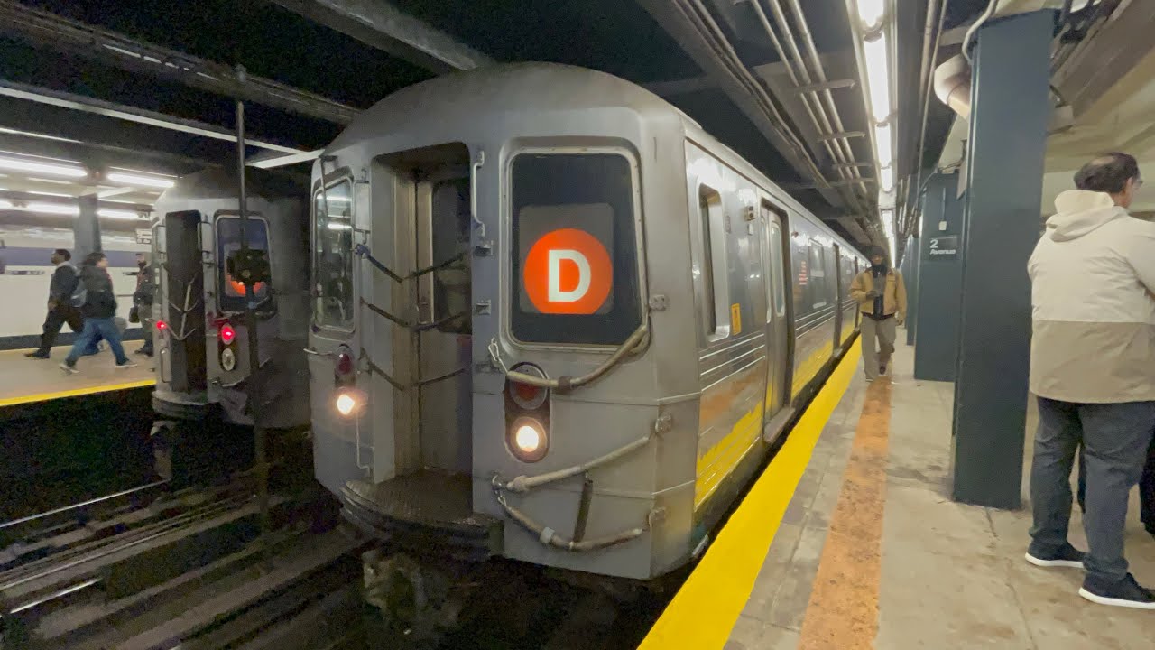 Bronx Bound R68 (D) Train Leaving Lower East Side-2nd Avenue - YouTube