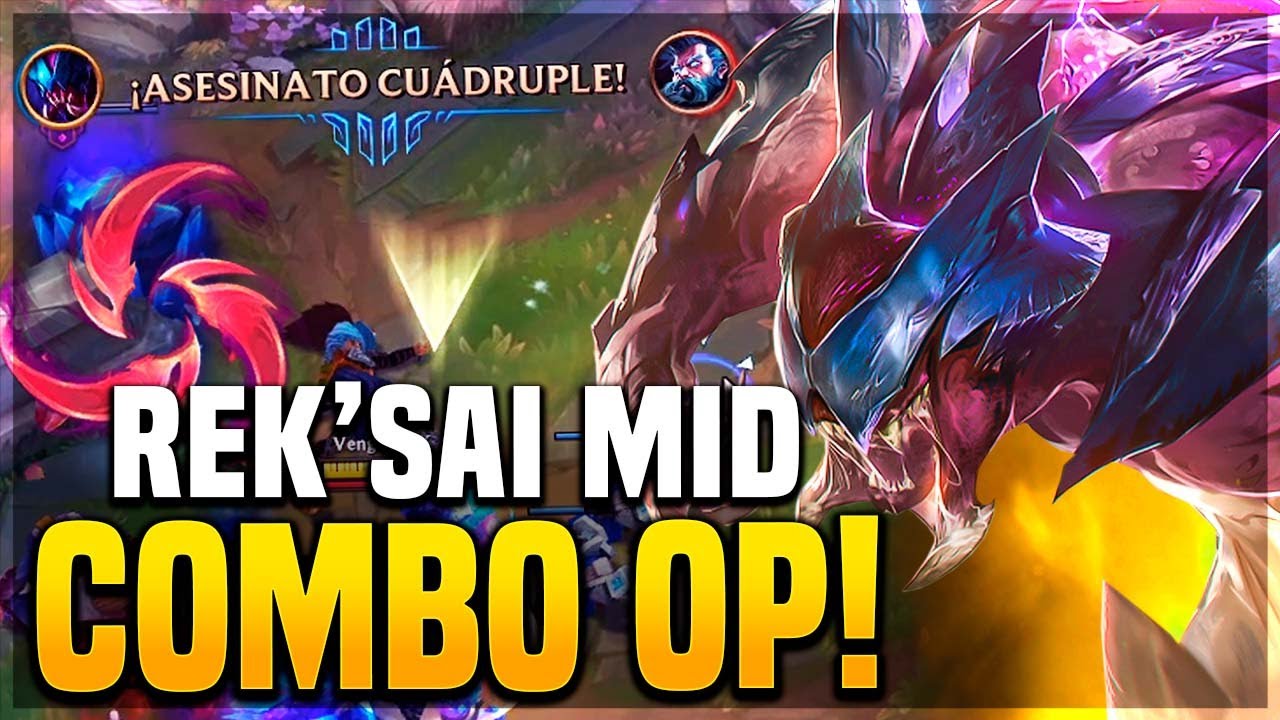 ¡JUGANDO REK'SAI MID Y SACAMOS UNA CUADRA FACIL! | League of Legends ...