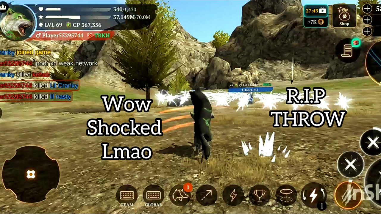 The wolf - Throwing Skills After 11 Days..|| [ Properly R.IP ...