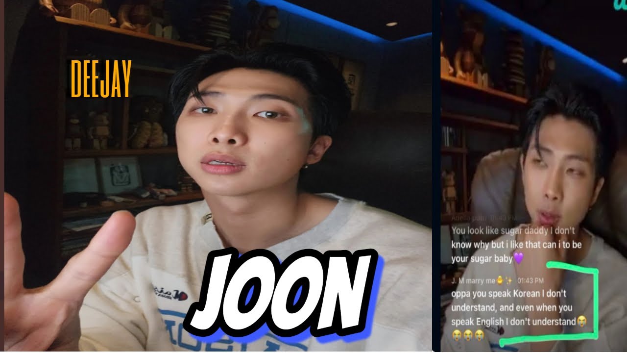 Namjoon at station head listening party - YouTube