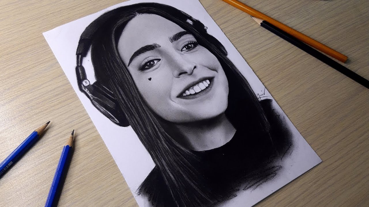 Hyper Realistic Drawing Girl Timelapse Youtube