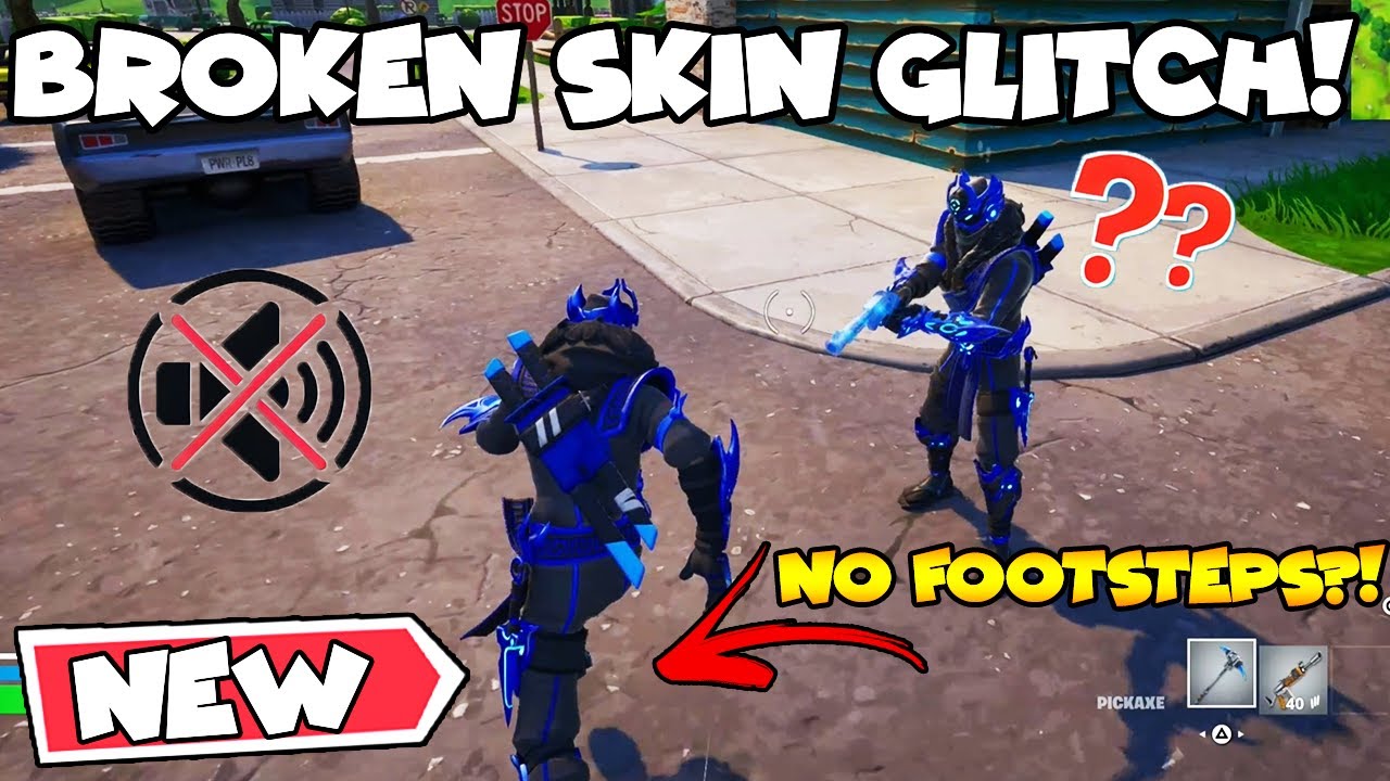 Cobalt Snowfoot Skin is BROKEN! 😱 No Footstep Glitch in Fortnite Battle ...