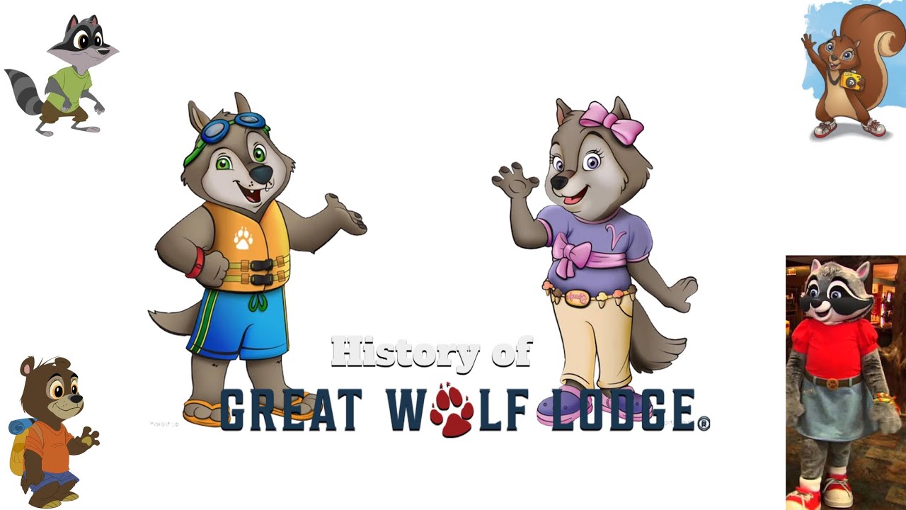 Evolution of Great Wolf Lodge Mascots - YouTube