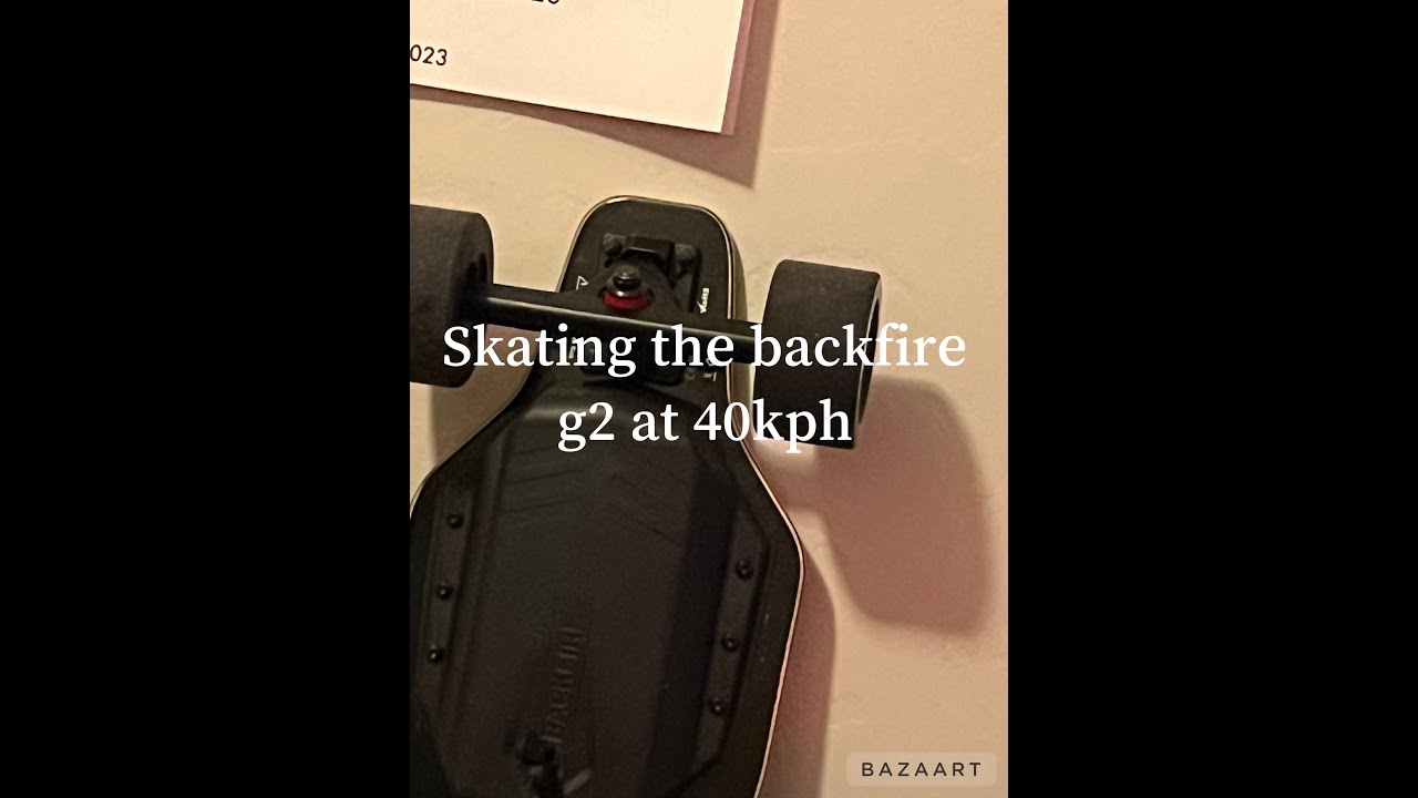 skating backfire g2 electric skateboard (40kph) - YouTube